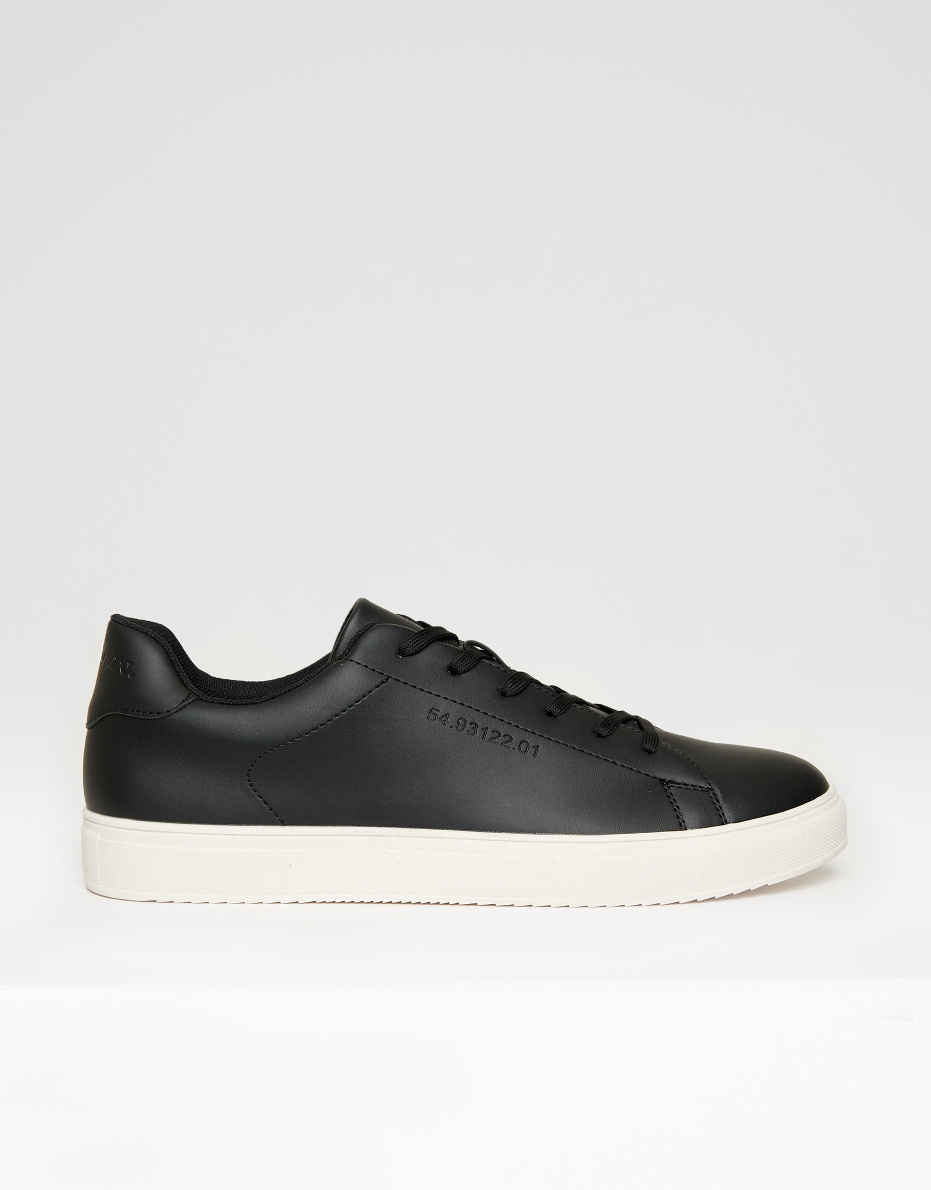 Threadbare Men's Black PU Court Trainers