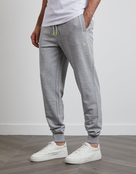 Men's Light Grey Regular Fit Joggers – Threadbare