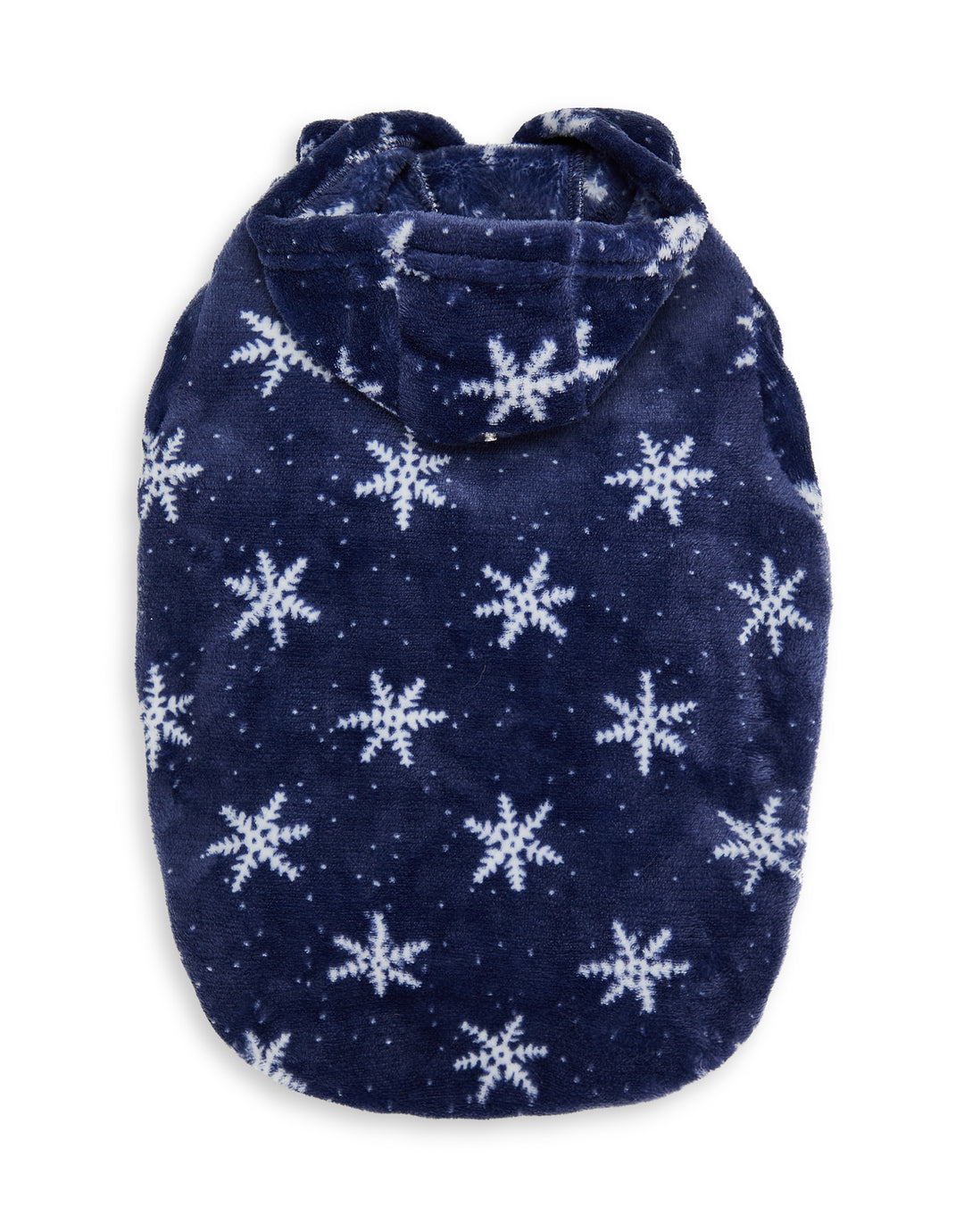 Threadbare Dogs' Blue Snowflake Print Soft Touch Hooded Fleece Pyjamas